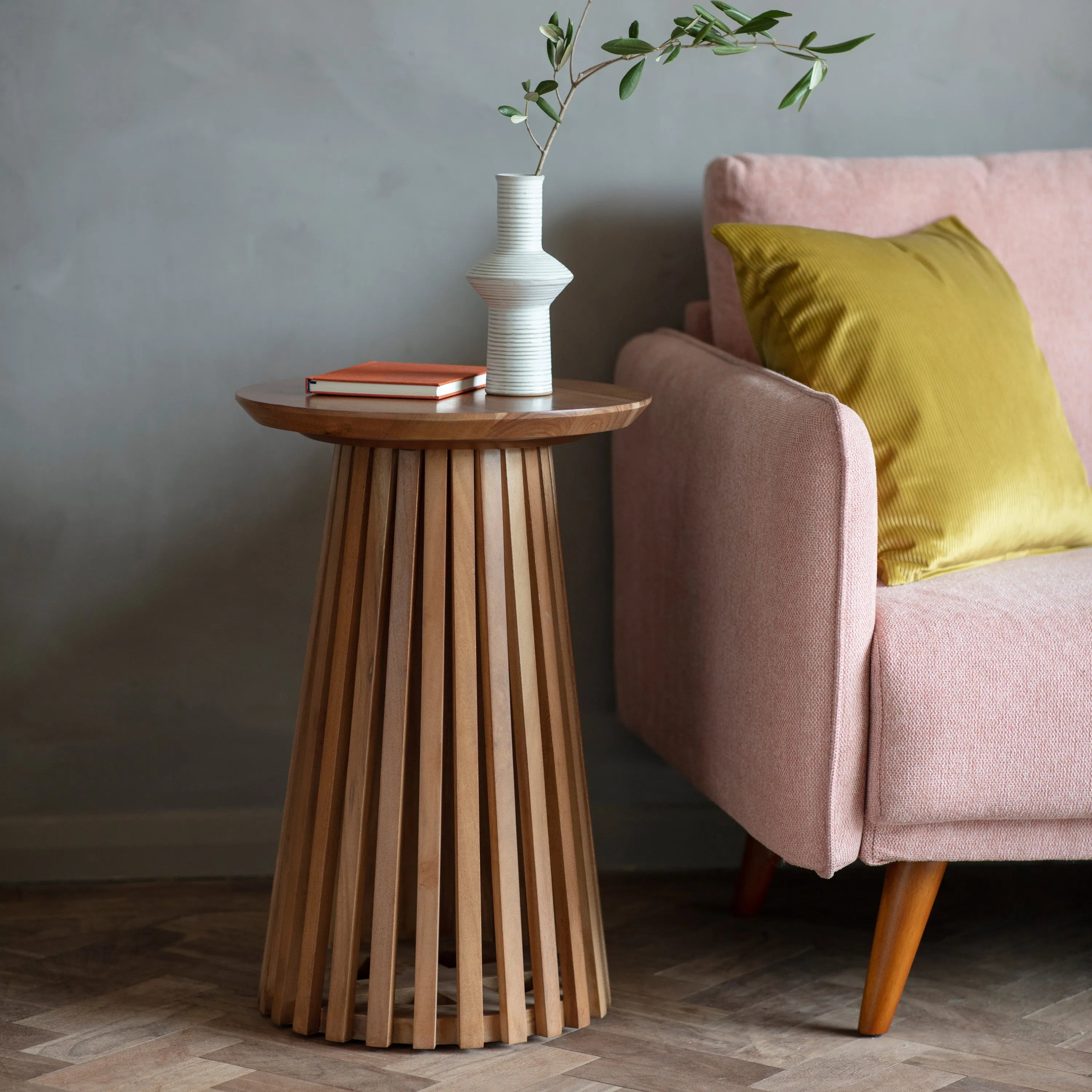 Brookland Slatted Side Table by Gallery Direct | Shackletons